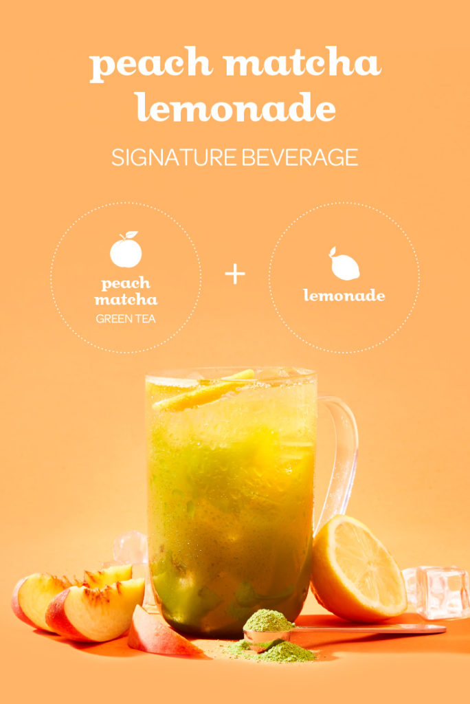 Peach Matcha Lemonade Signature Beverage Recipe – DAVIDsTEA