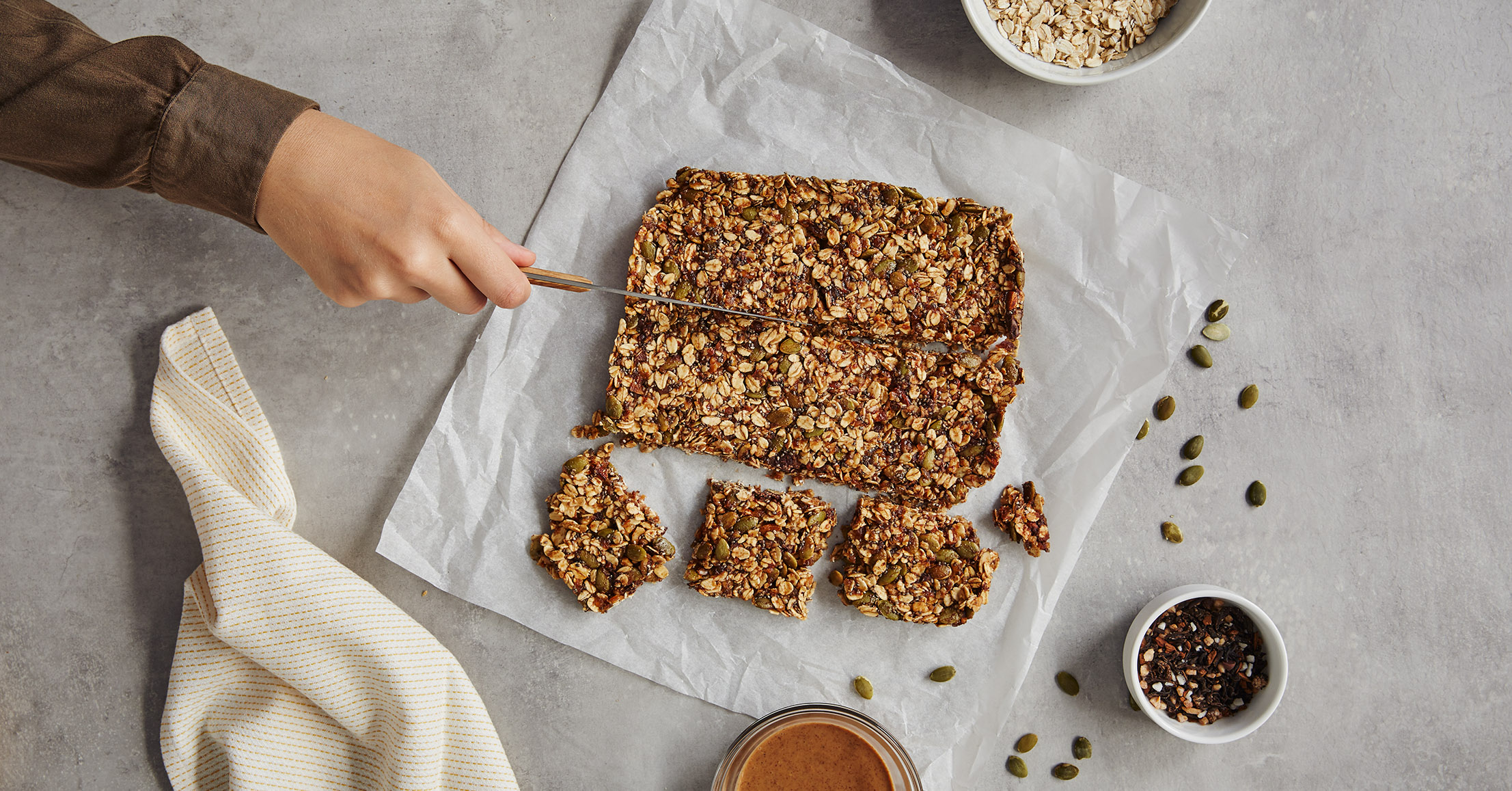 Healthy Energy Bars made with S’mores Chai tea - Steep Thoughts