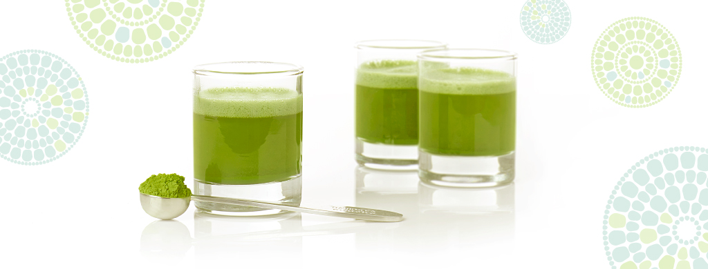 Shooters de matcha - l'heure du thé